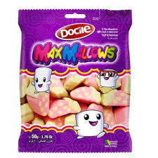 Docile Maxmallows Hearts Strawberry 50g