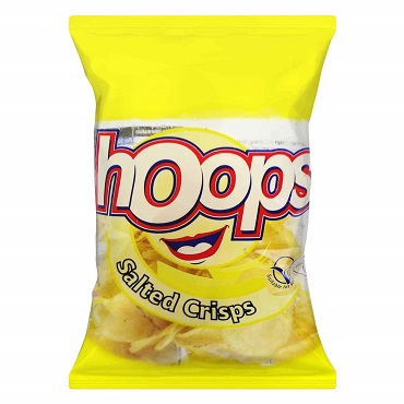Hoops Potato Crisps Salted 50g