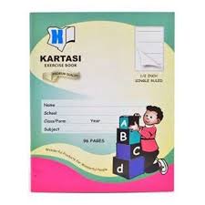 Kartasi Exercise Book Manilla 1-2 Standard Ruled 96 Pages