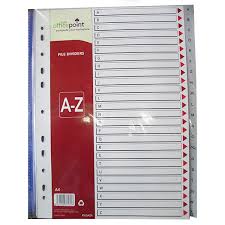 Office Point File Divider Fildaza Pvc A-Z