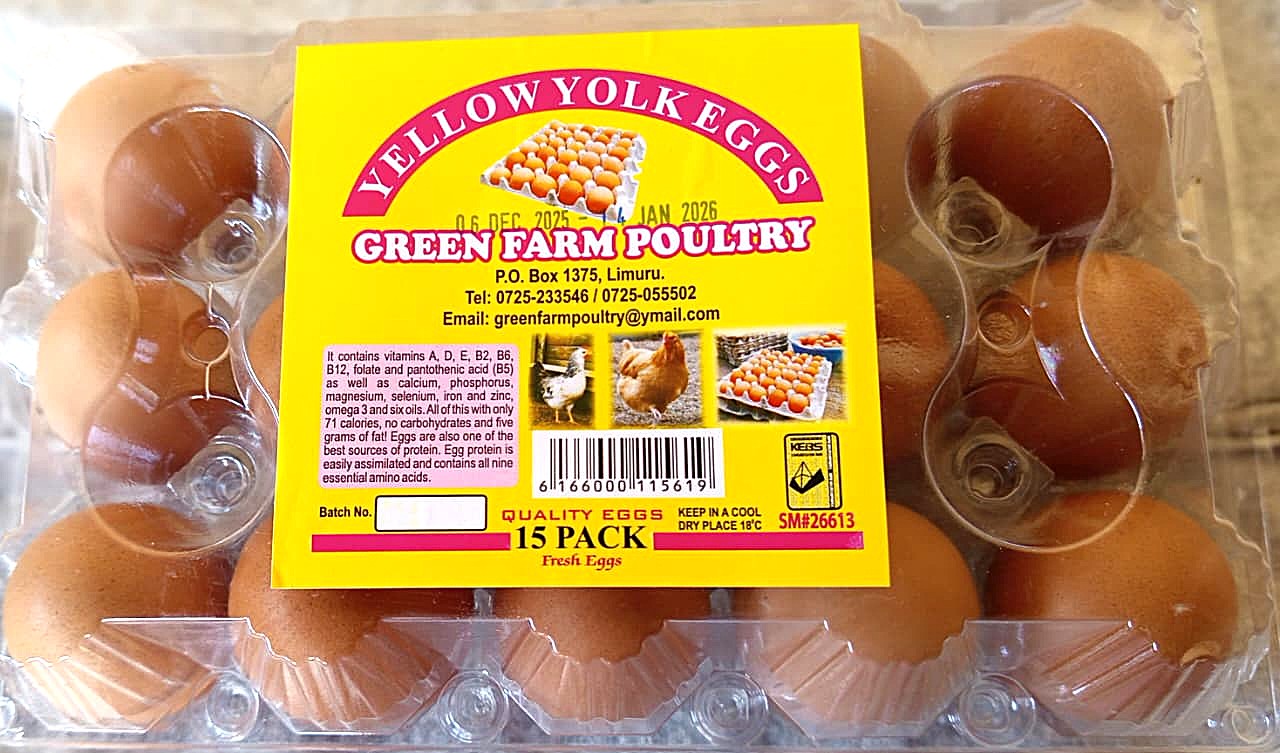 Green Farm Yellow Yolk Egg 15 Pieces