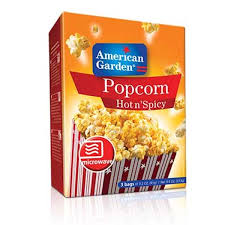 American Garden Microwave Popcorn Hot N Spicy 297g 3 Bags