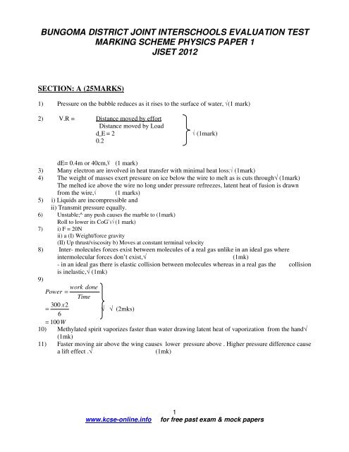 Evaluation Test Papers