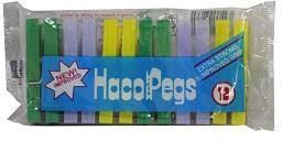 Haco Plastic Pegs 12 Pieces