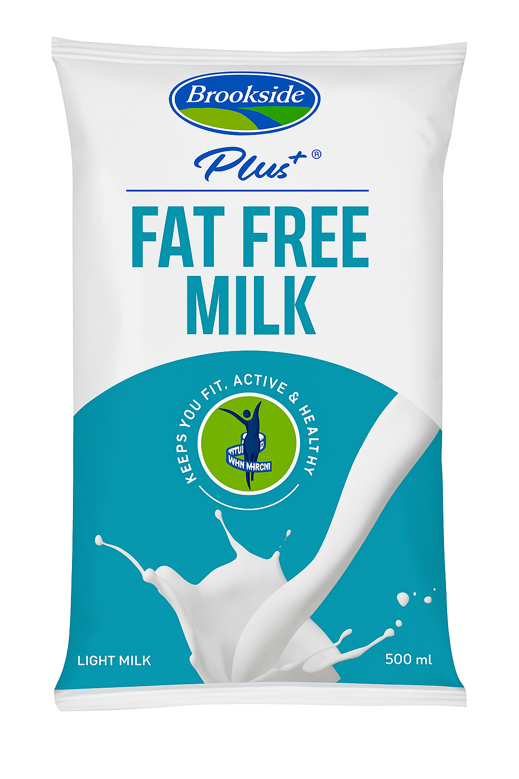 Brookside Plus Fat Free Milk 500Ml