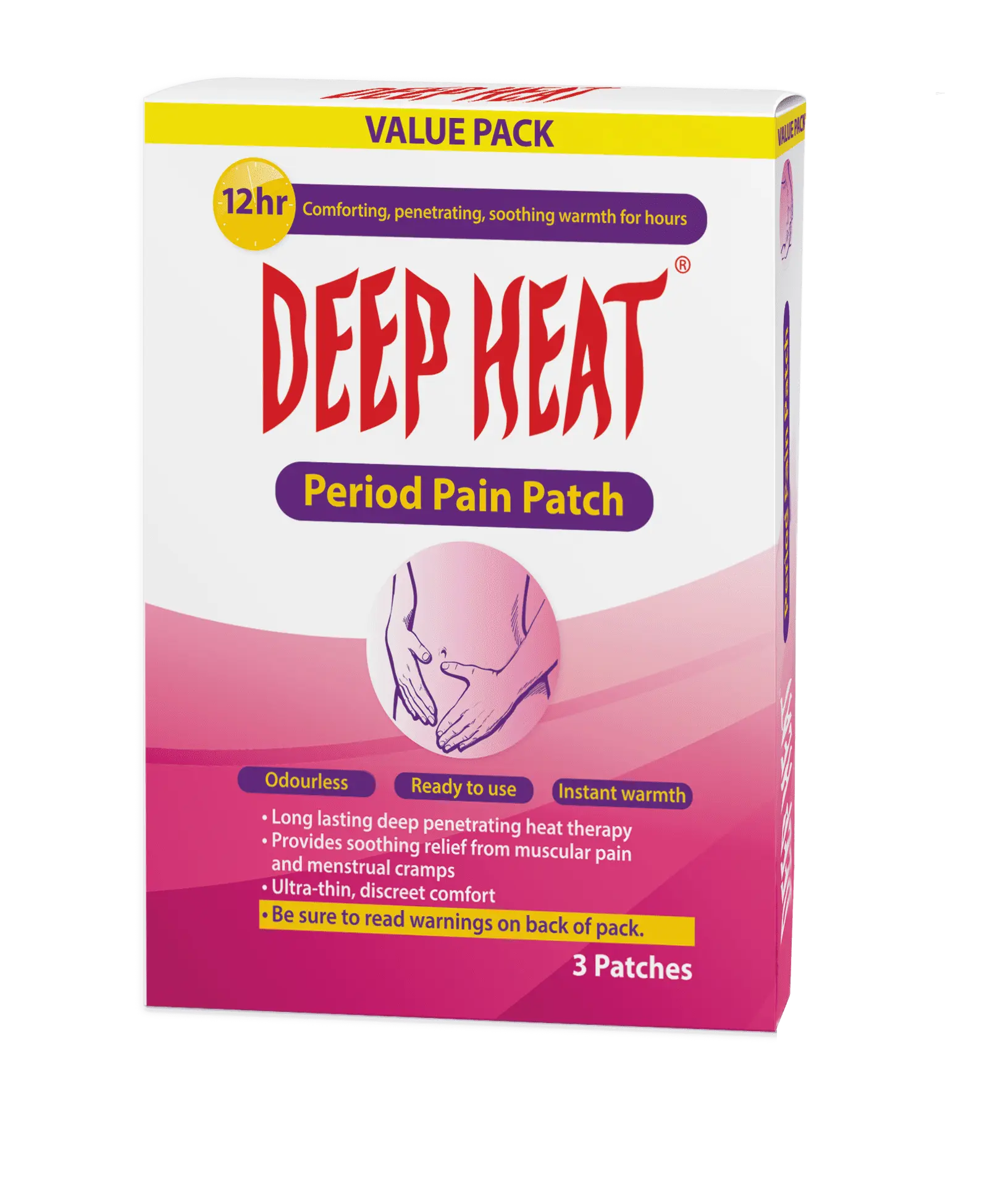Deep Heat Period Patch 3'S Value Pack