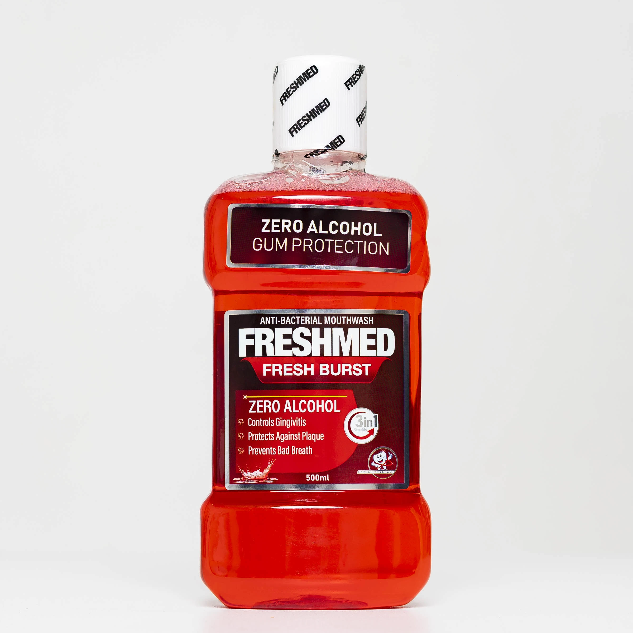 Freshmed Fresh Burst Zero Alcohol Mouthwash 250Ml
