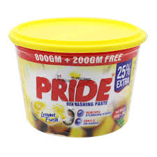Pride Dish Washing Paste Lemon 800g