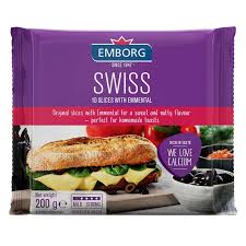 Emborg Swiss Slices Emmental 200G