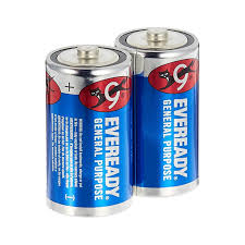 Eveready Battery D Blue 2 Pieces