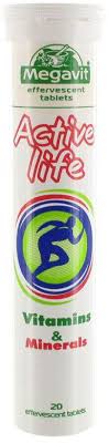 Megavit Active Life 20 Effervescent Tablets