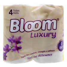 Bloom Luxury 3 Ply Tissue Paper 4 Pack
