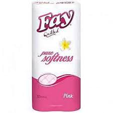 Fay Pink Toilet Paper 2 Ply 10 Rolls