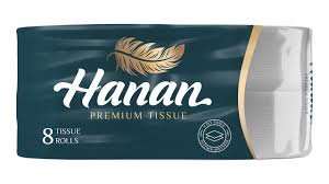 Hannan Toilet Tissue 2 Ply 8 Rolls