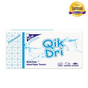 Qik Dri Hand Paper Towels 100 Sheets