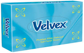 Velvex Facial Tissue Blue 80 Sheets